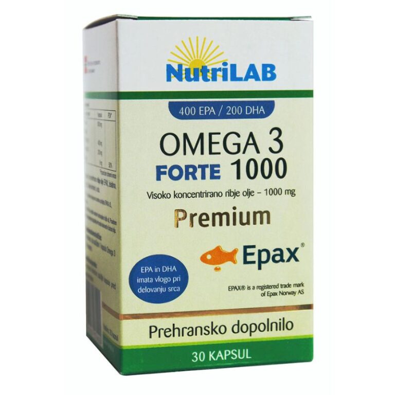 NutriLAB, Omega 3 1000 Forte Premium, 30 kapsul - MEDILEK BMC